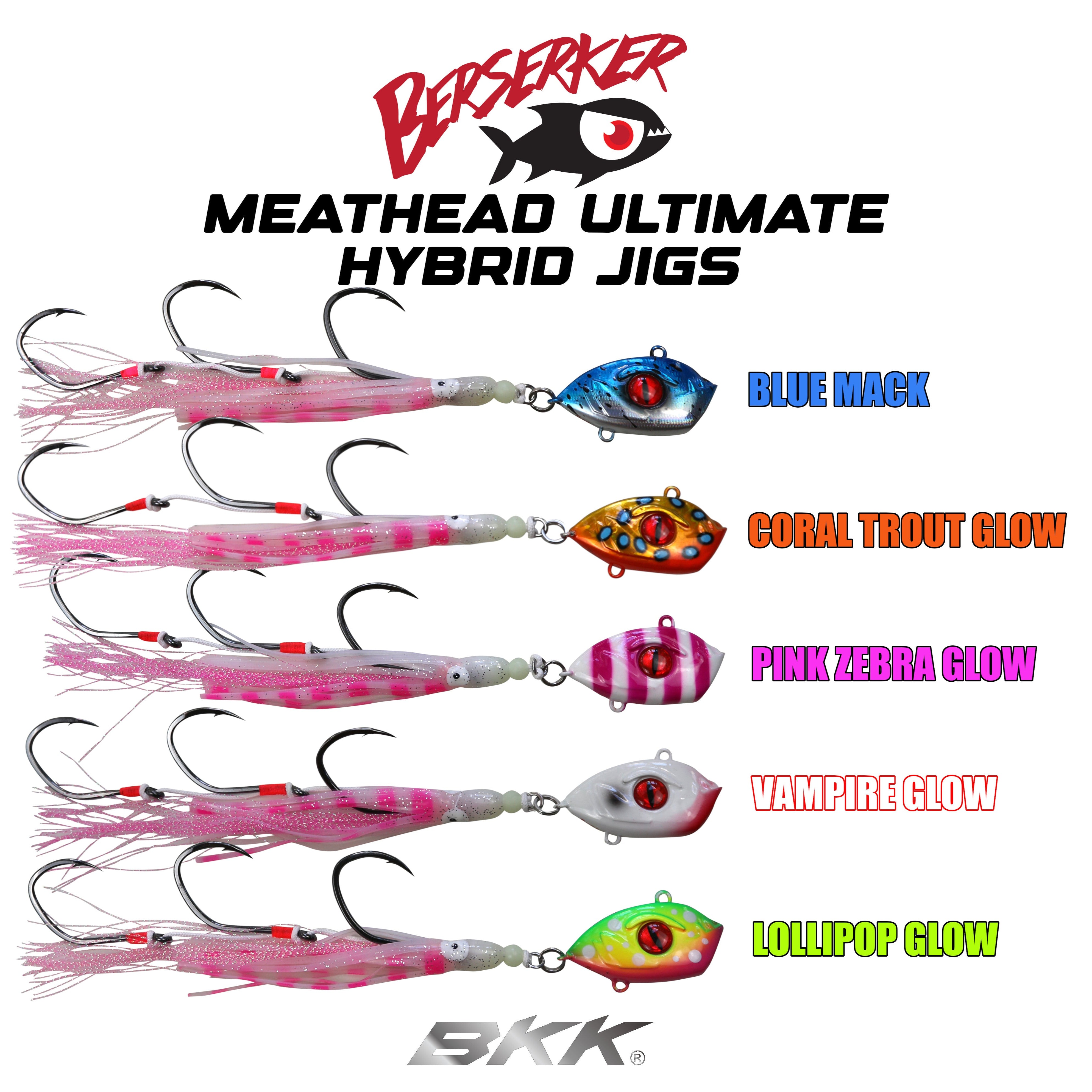 Berserker Hybrid Fishing Jig Lure Value Bundle Pack x 4 – Berserker Fishing